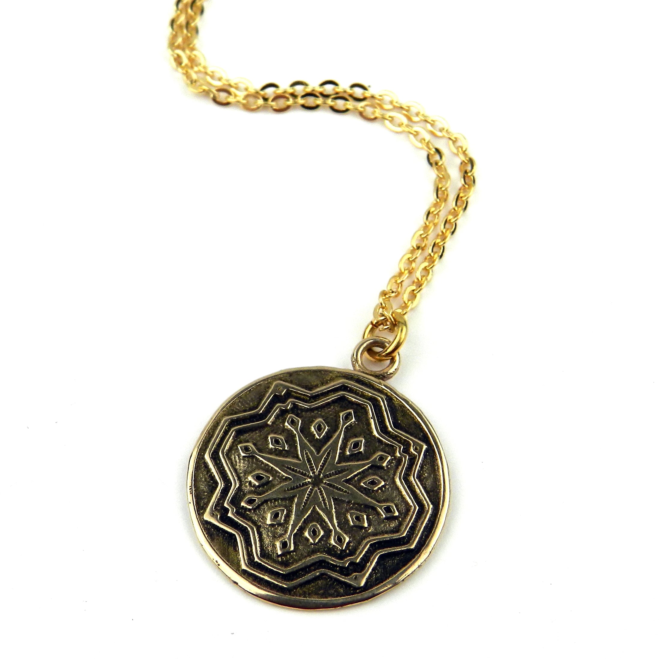 COMPASS ROSE STAR Necklace - Bronze – Compass Rose Design