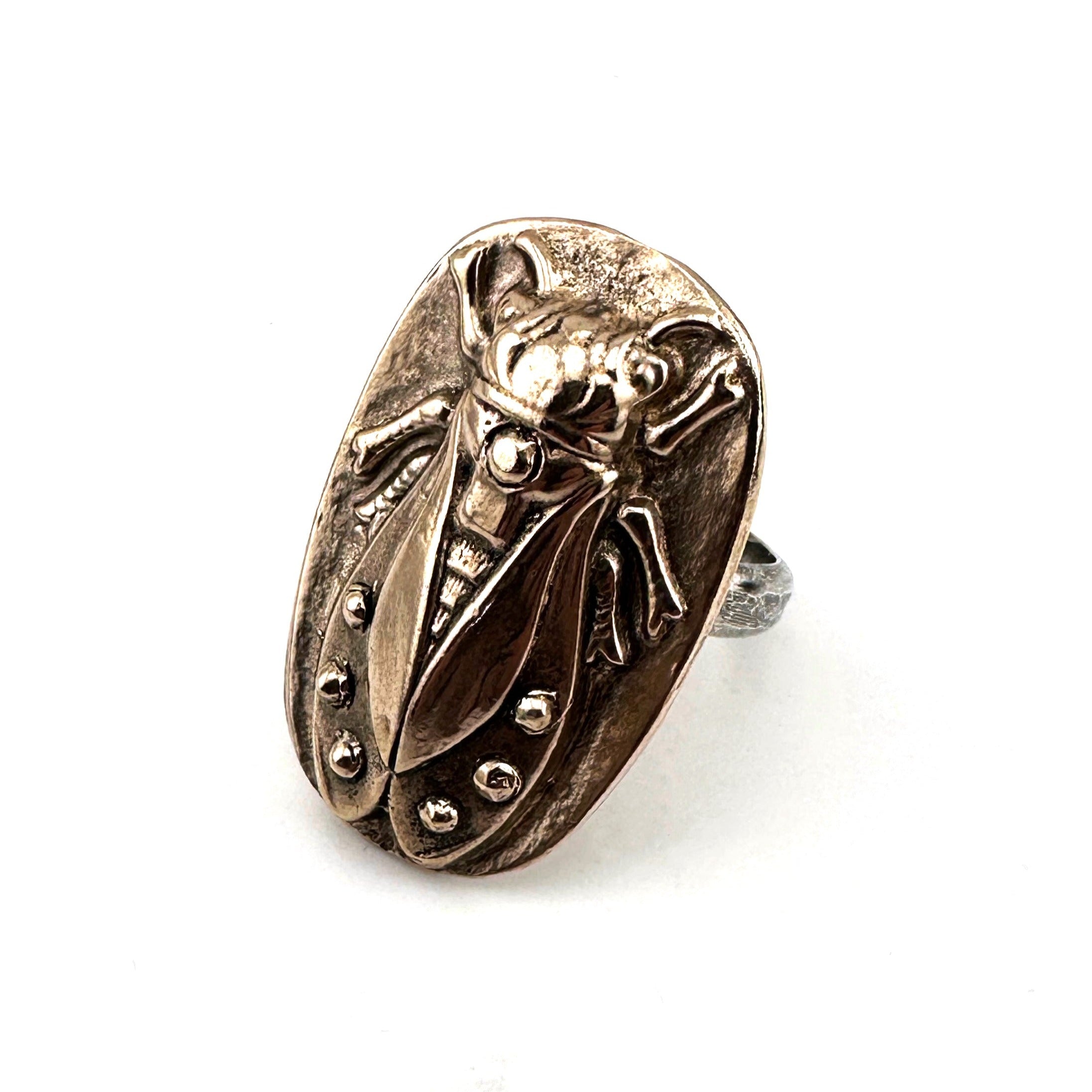 CICADA Ring - Mixed Metal - size 11 – Compass Rose Design