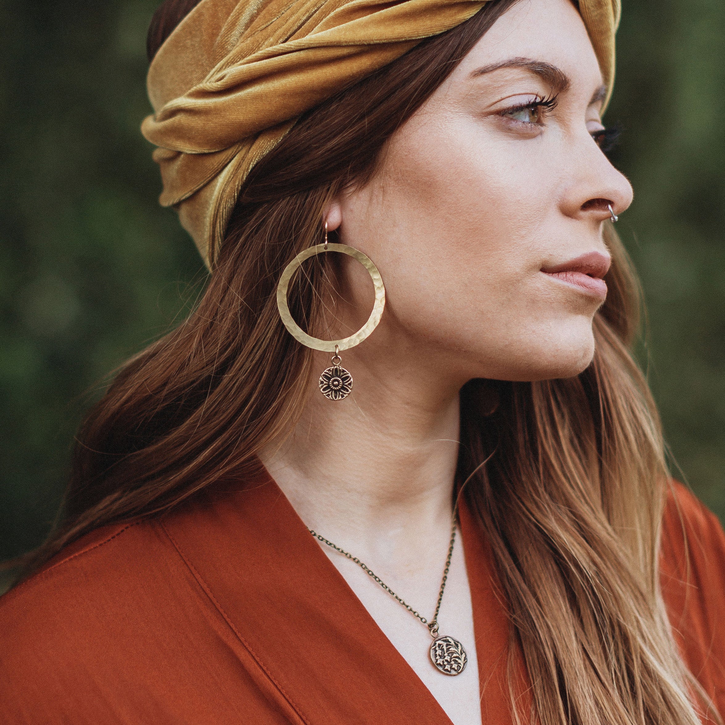 COMPASS ROSE Charm Necklace - BRONZE – Compass Rose Design