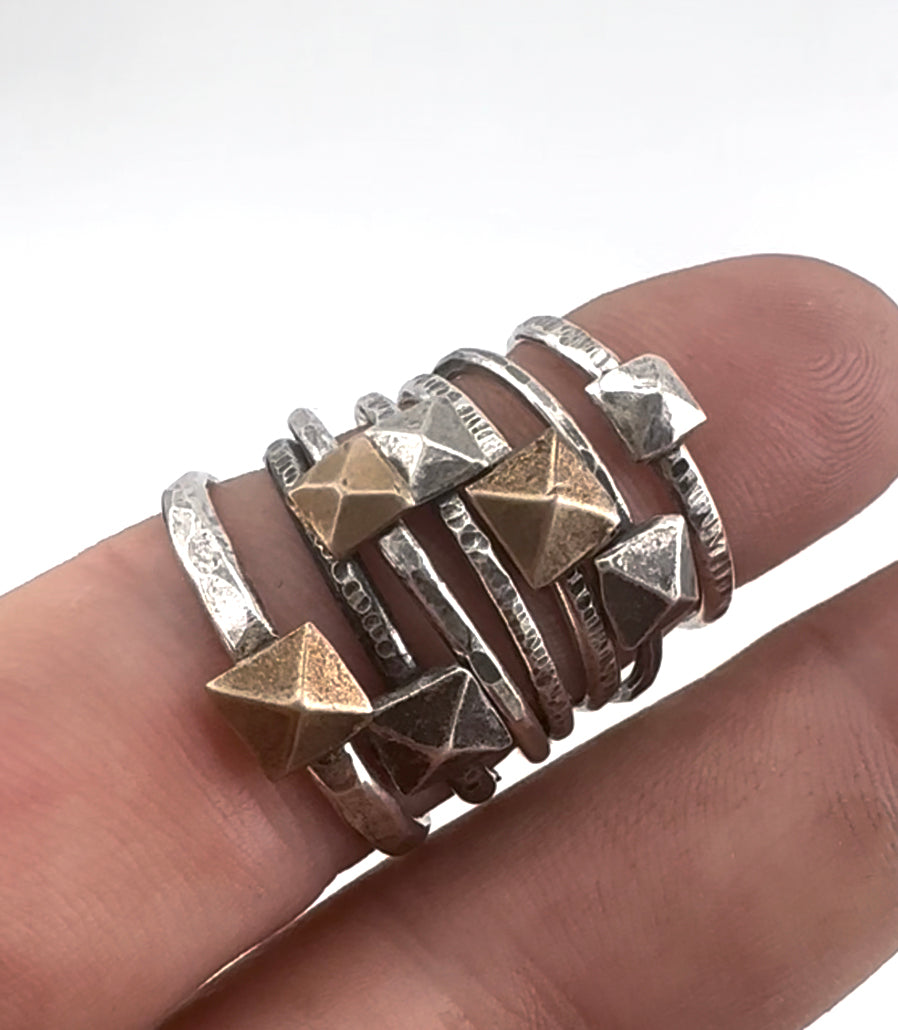 RIVET Ring - Choose Your Metal – Compass Rose Design