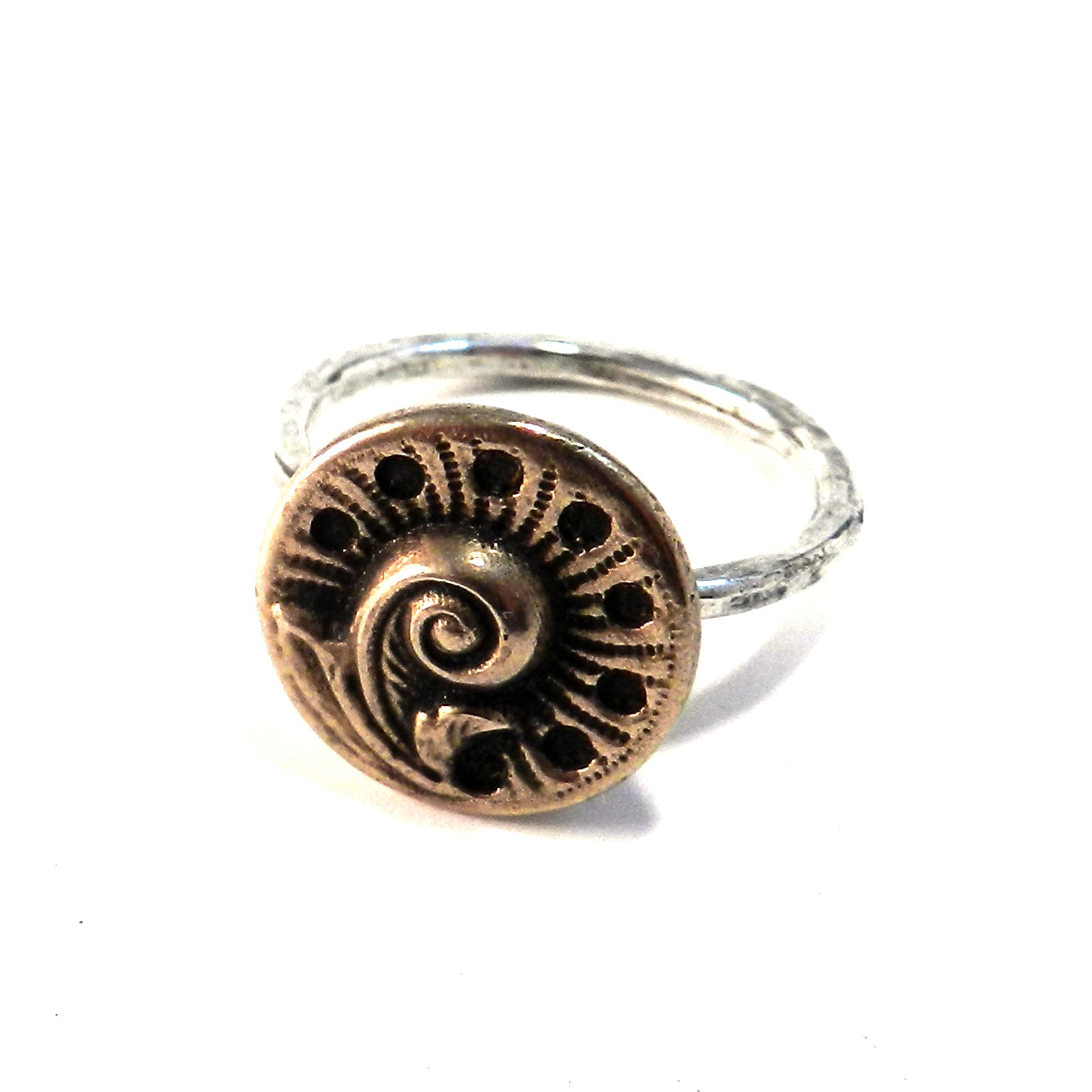 UNFOLDING Ring - MIXED METAL size 5/12 – Compass Rose Design