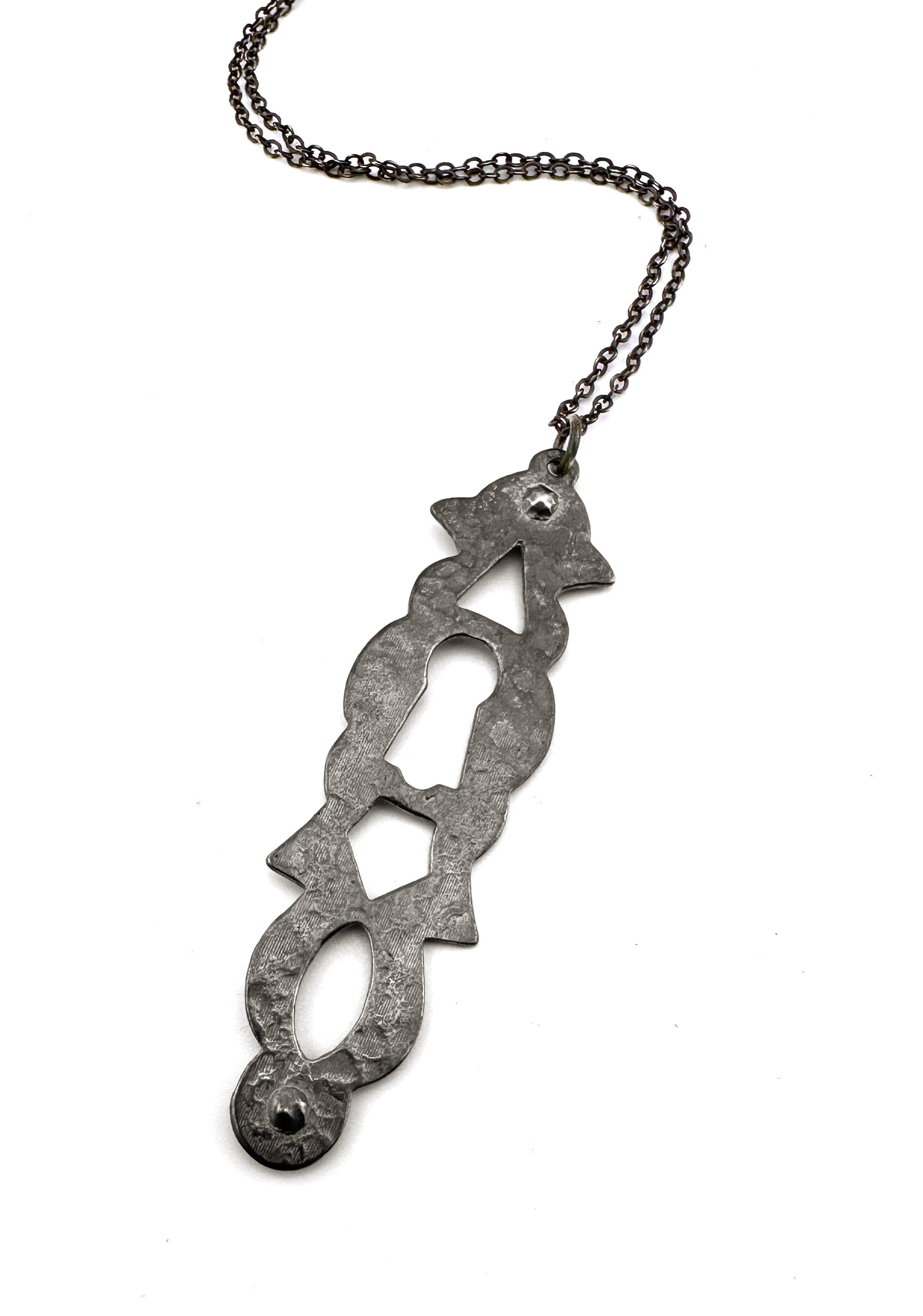 KEYHOLE Necklace - Silver – Compass Rose Design