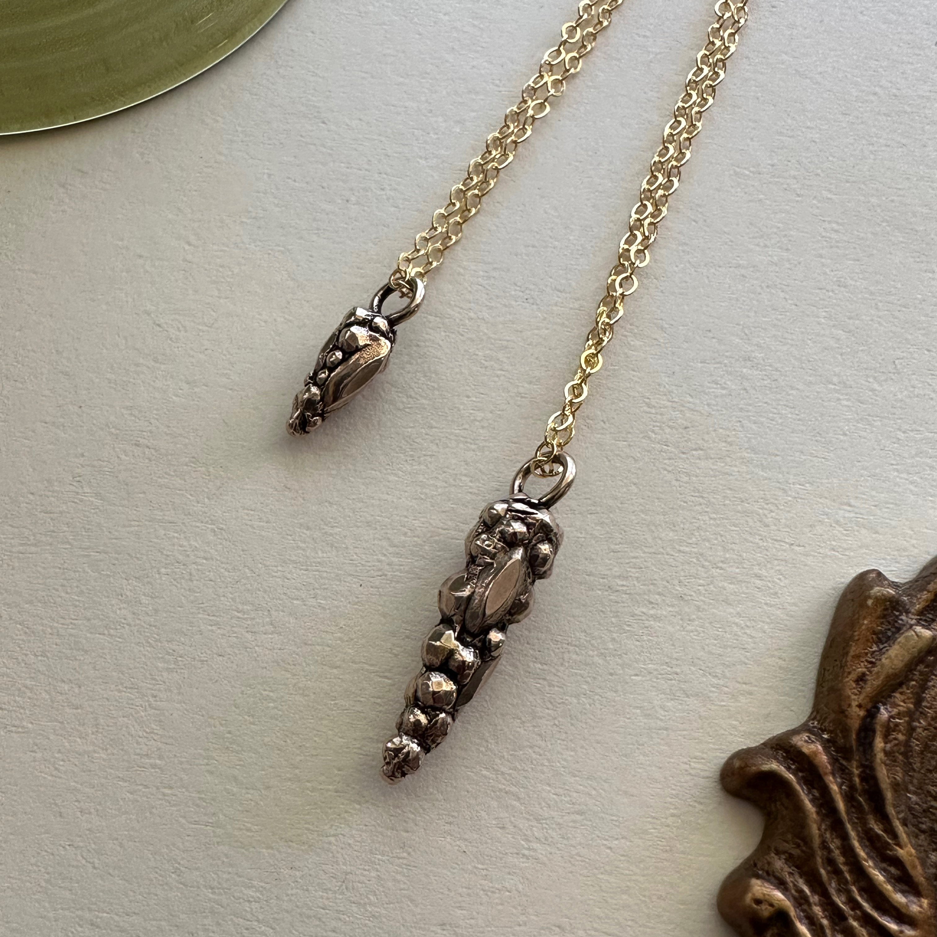 PENDULUM Necklace - Petite - Silver – Compass Rose Design