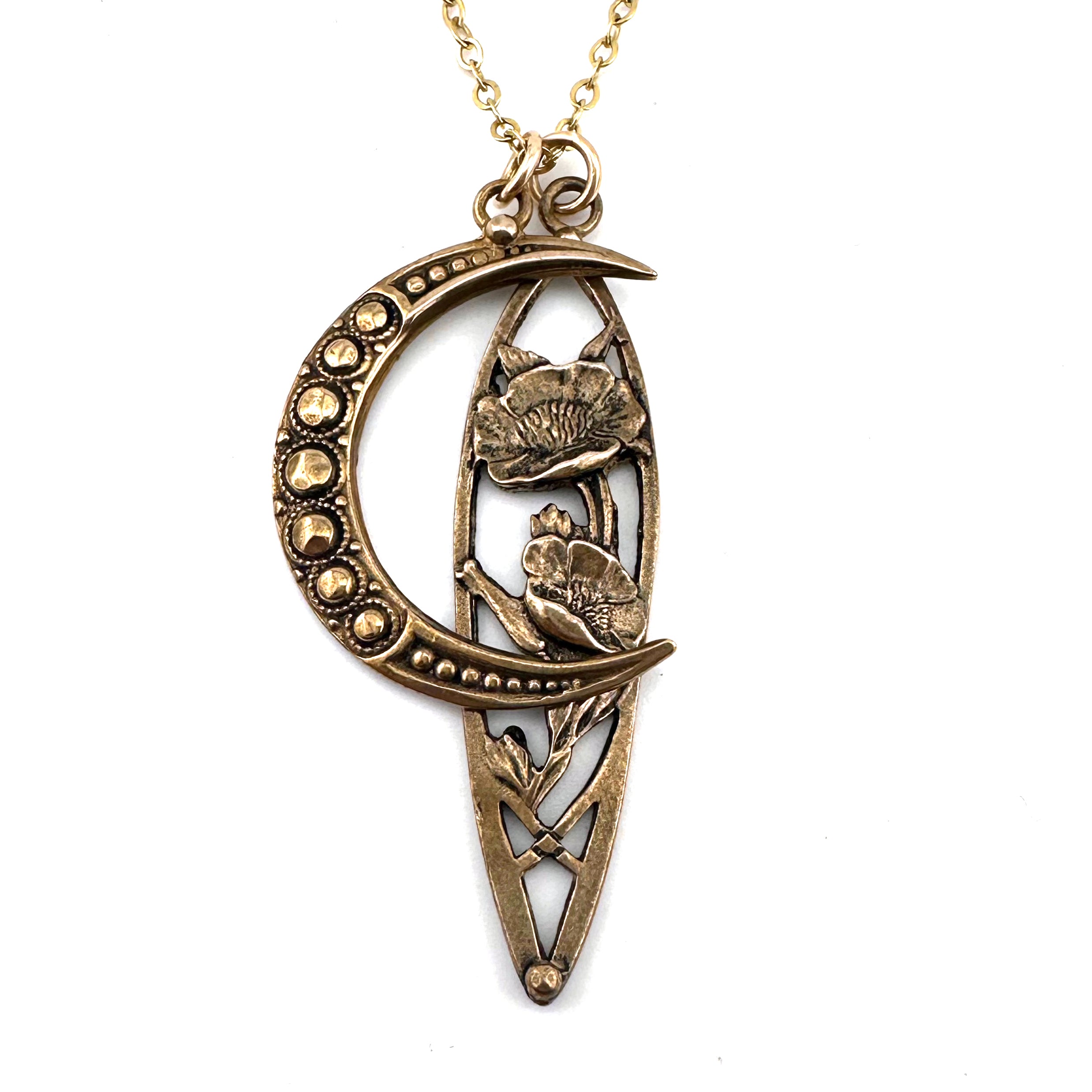 POPPY MOON Necklace Set - Bronze – Compass Rose Design