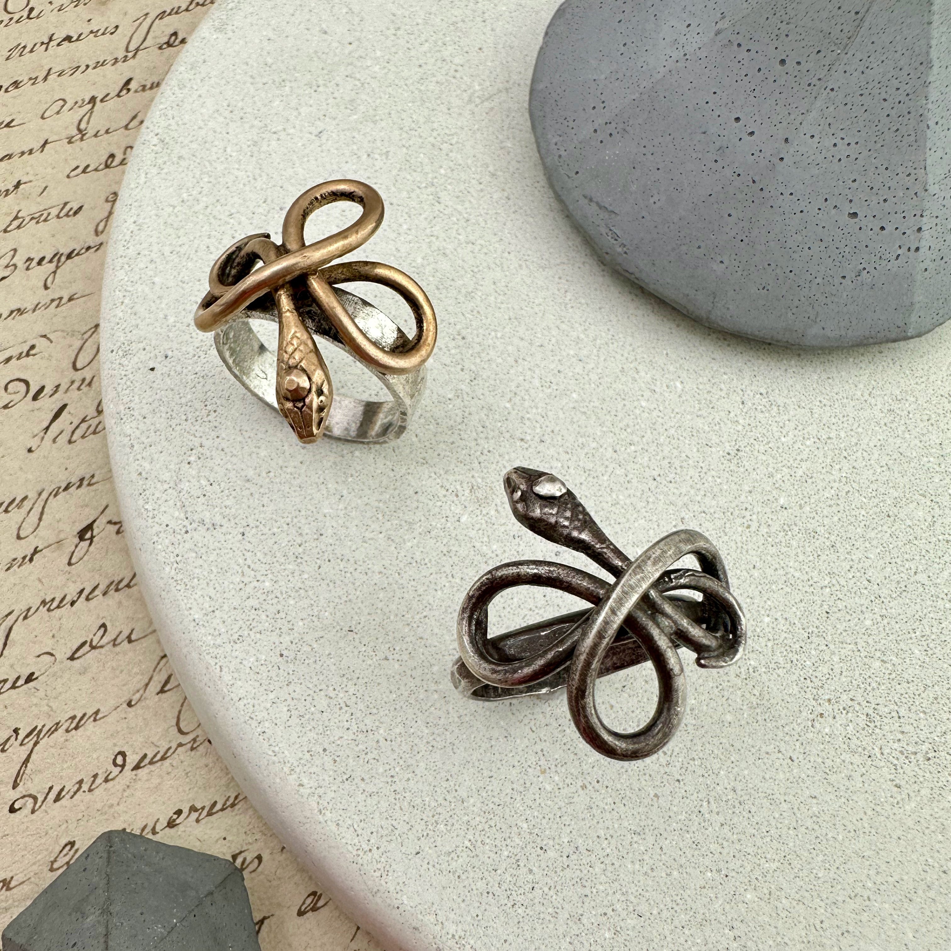 SERPENT Ring - SILVER – Compass Rose Design