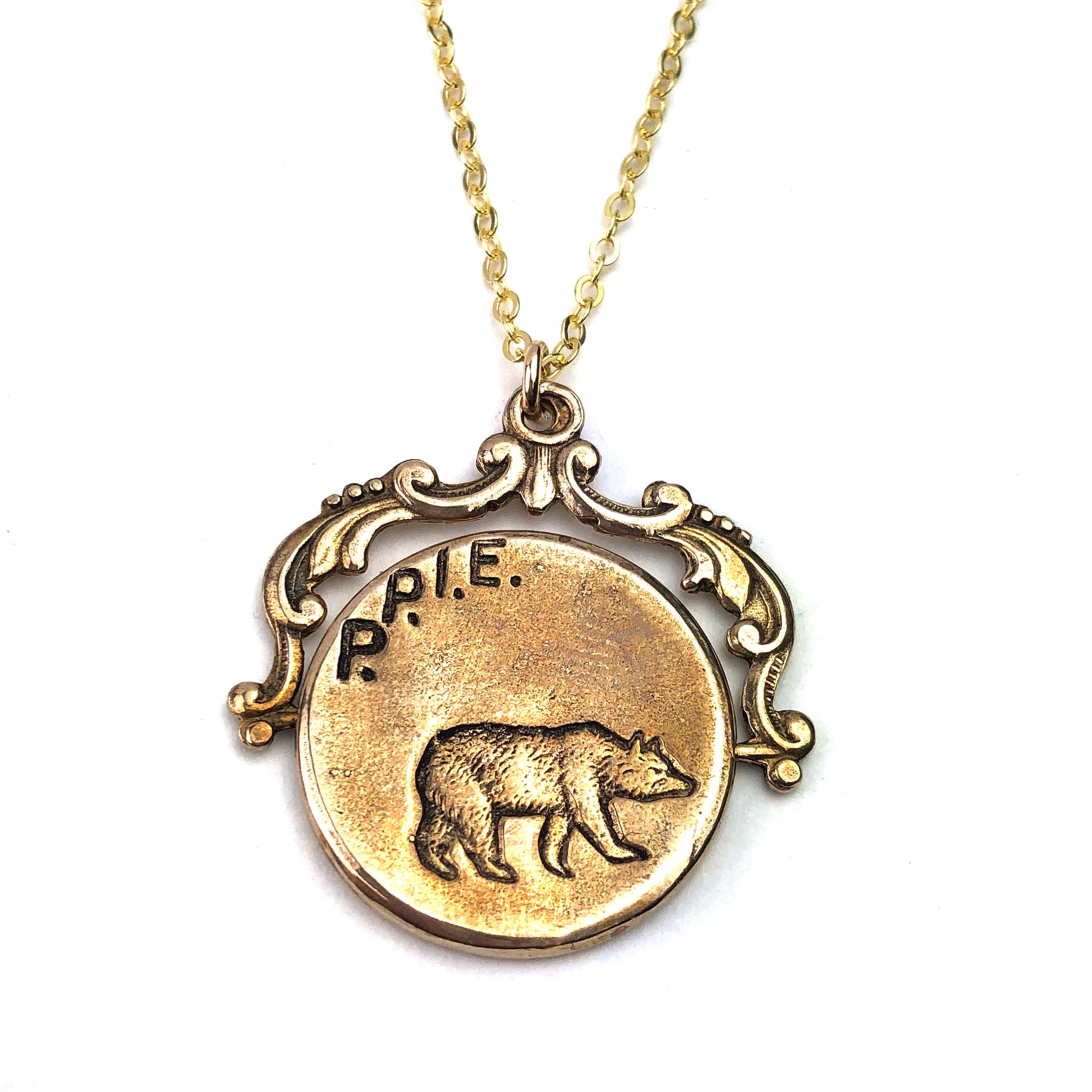 1915 San Francisco Grizzly Bear Spinner – Compass Rose Design