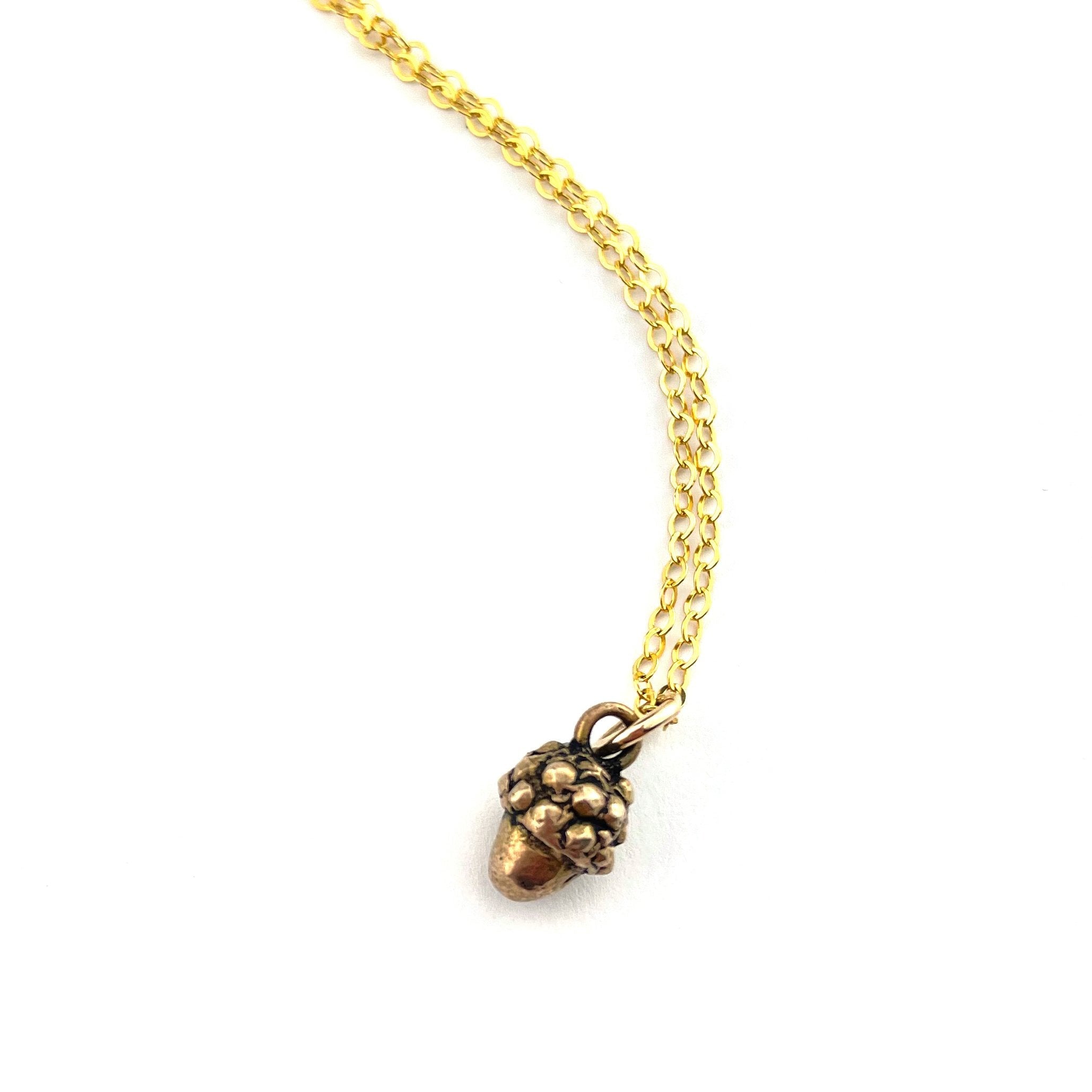 ACORN Necklace - Bronze – Compass Rose Design