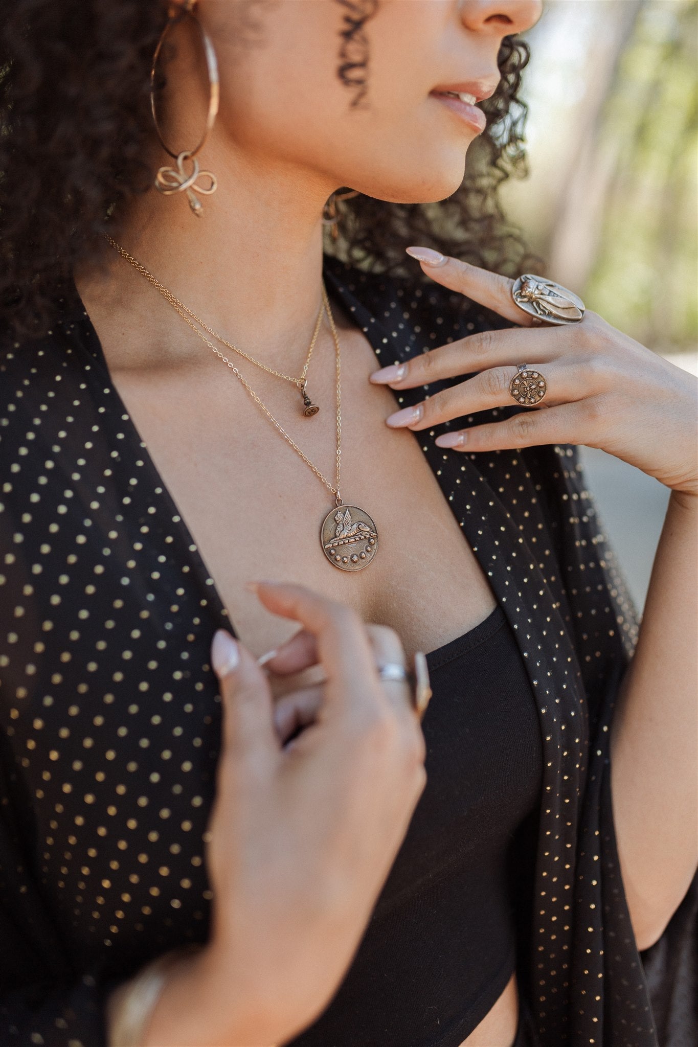 PERSEPHONE Necklace - Silver – Compass Rose Design