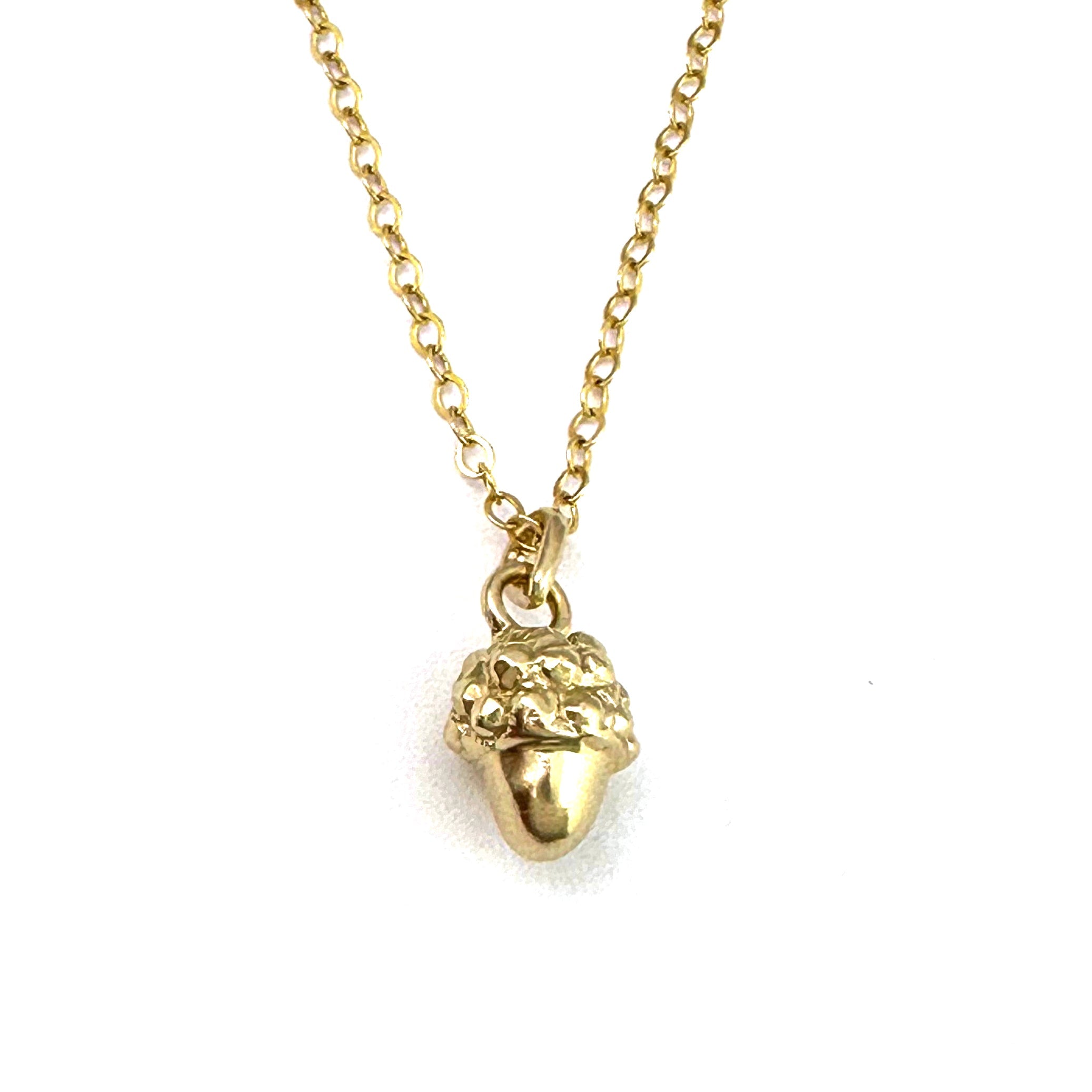 ACORN Necklace - 10k Gold – Compass Rose Design